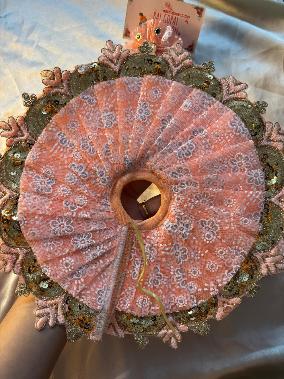 Orange poshak with pagdi for laddu gopal – Bal Gopal Collection