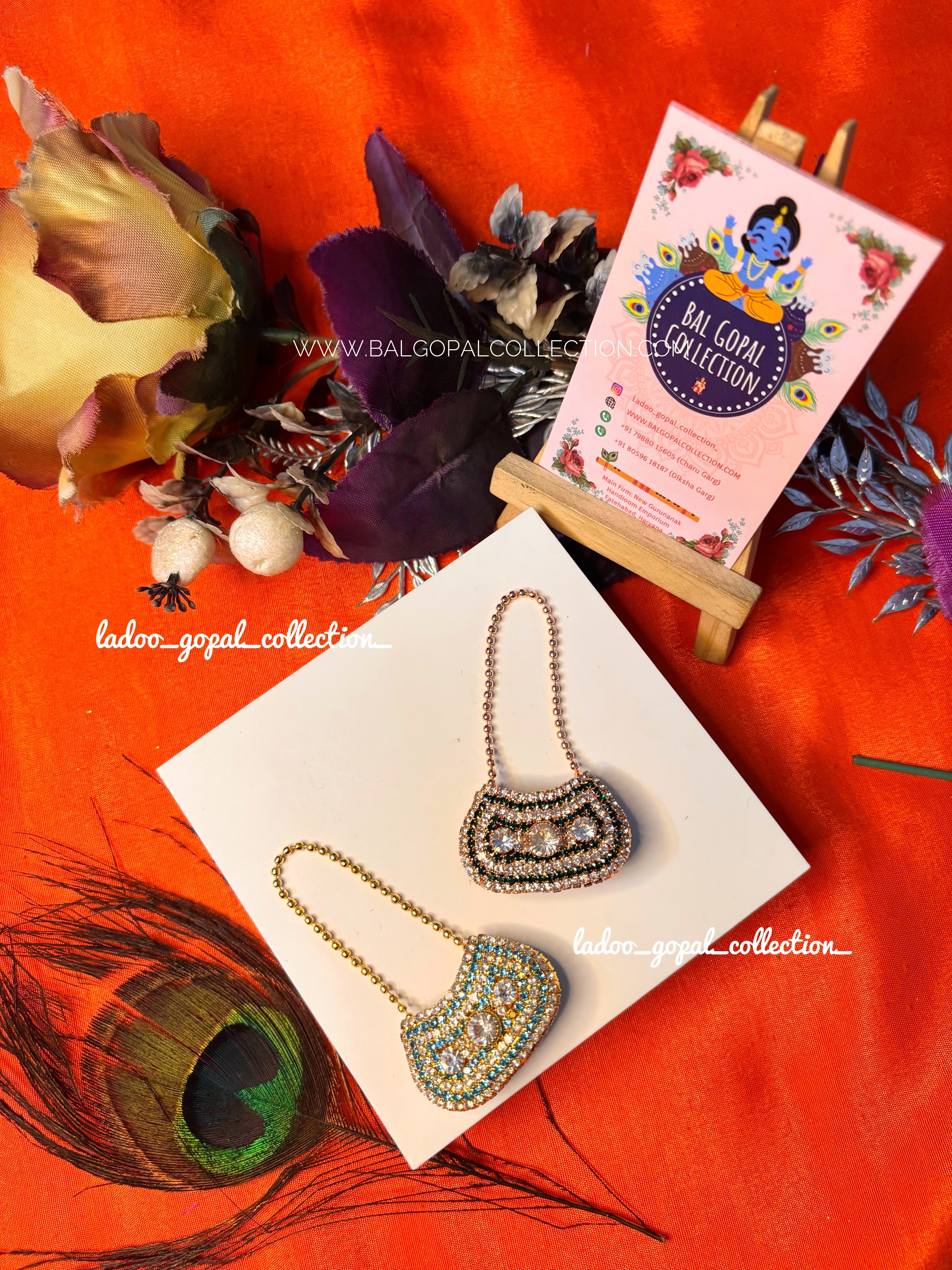 AD purse for radha rani – Bal Gopal Collection